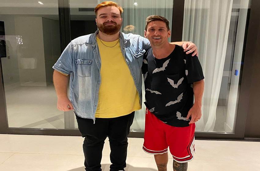 Los streamers Ibai Llanos y Coscu se llevaron su foto con Messi en la ...